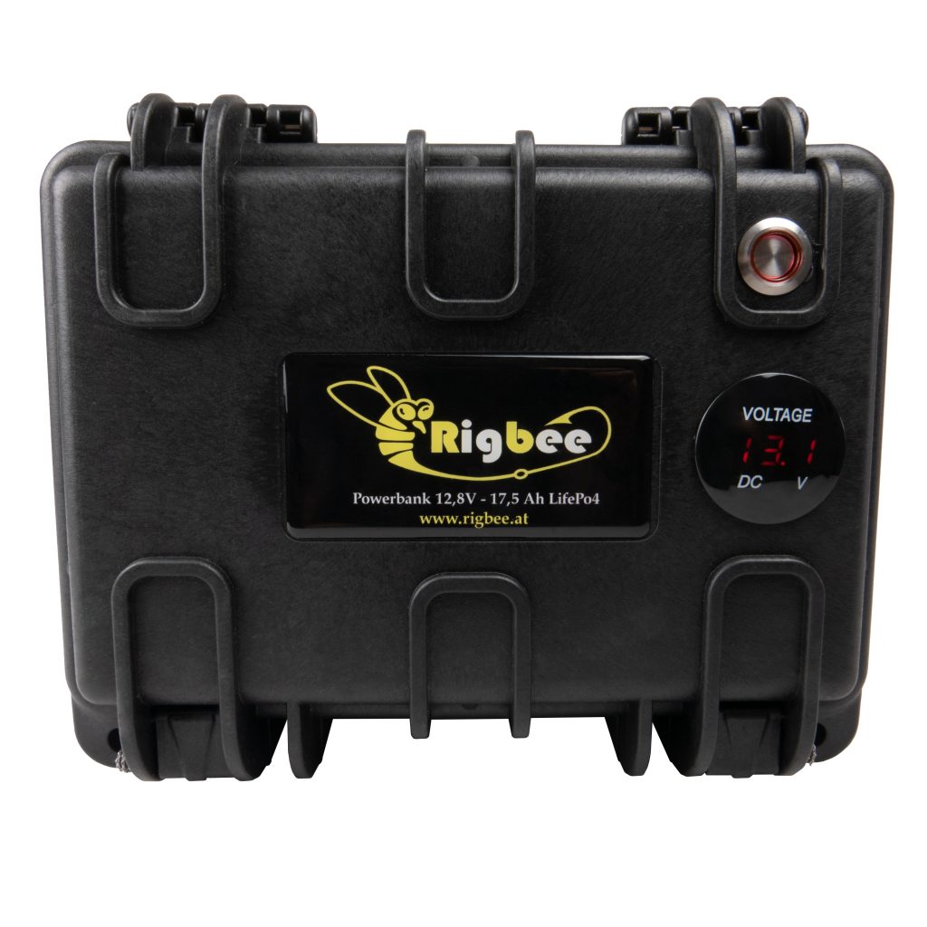 Rigbee Ladestation (Powerbank) mit LiFePo4 Akku 12V 18Ah – RigBee