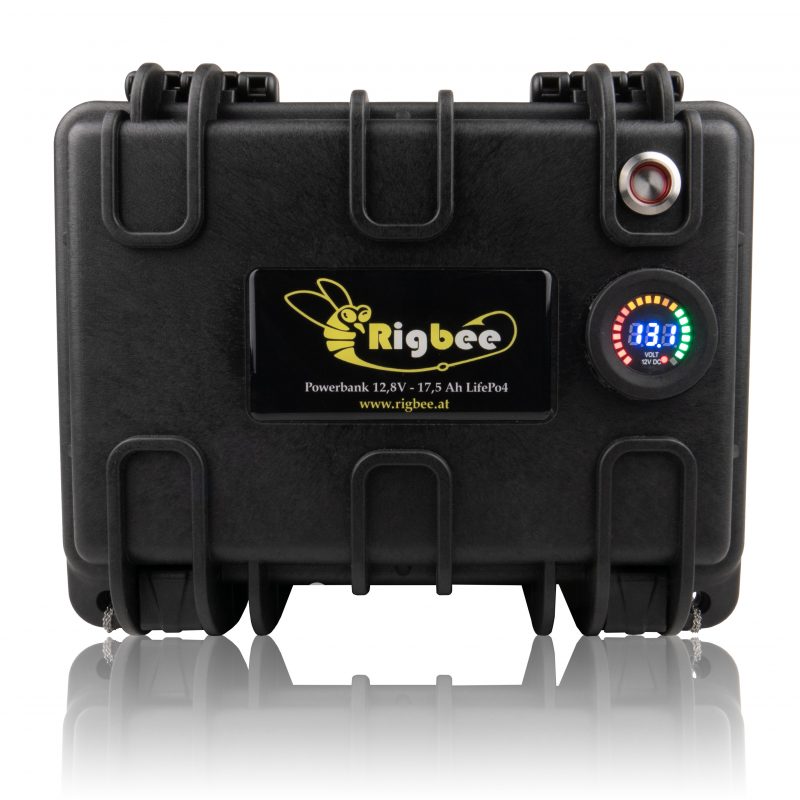 Rigbee Ladestation (Powerbank) mit LiFePo4 Akku 12V 18Ah – RigBee